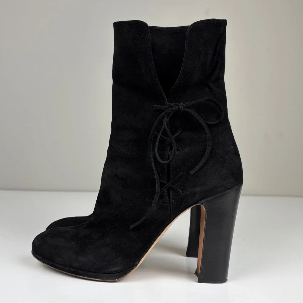 Dee Keller | Shoes | Dee Keller Fold Down Black Suede Ankle Boots With ...
